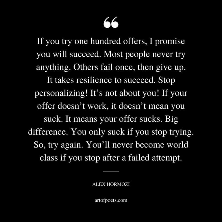 100 Alex Hormozi Quotes on Success, Making Money, Motivation & Business