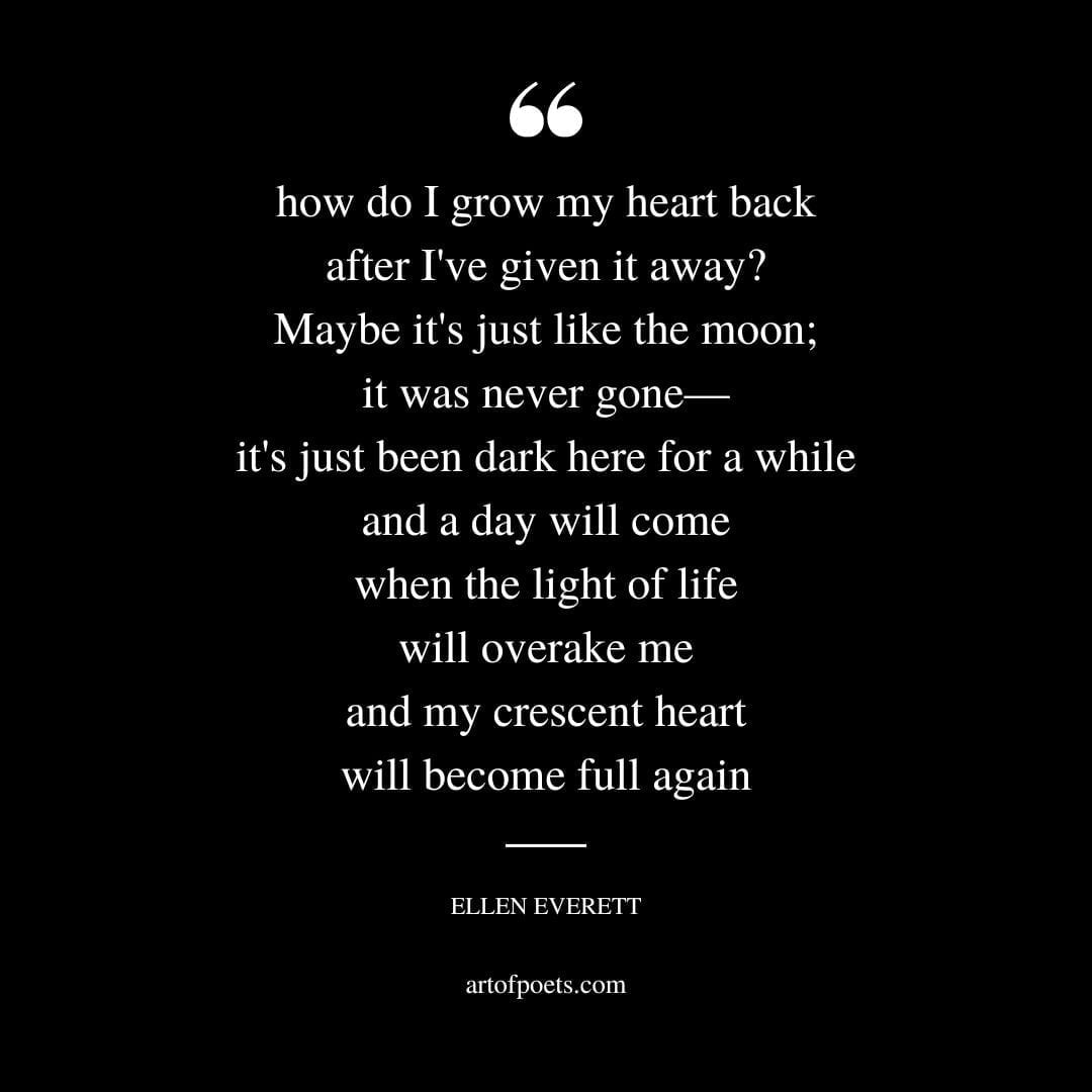 25 Ellen Everett Poems on Love & Life (Ellen Everett Quotes)