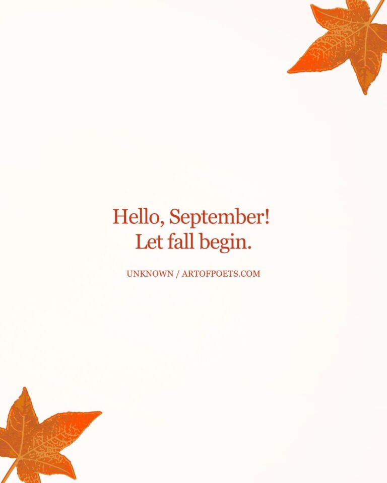 35 Happy & Hello September Quotes for 2025 (Inspirational September Quotes)