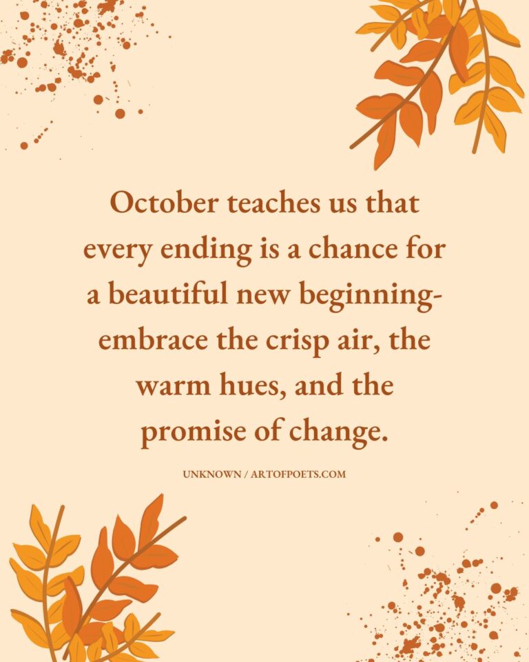 47 Hello & Inspirational October Quotes 2025 (Positive October Quotes)