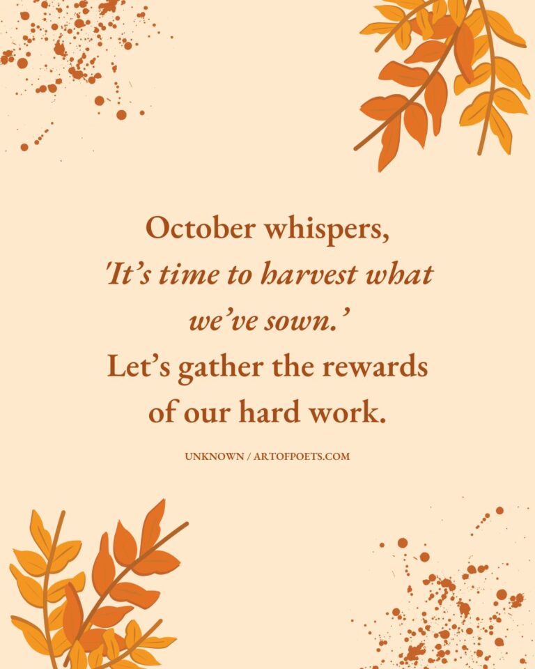 47 Hello & Inspirational October Quotes 2025 (Positive October Quotes)