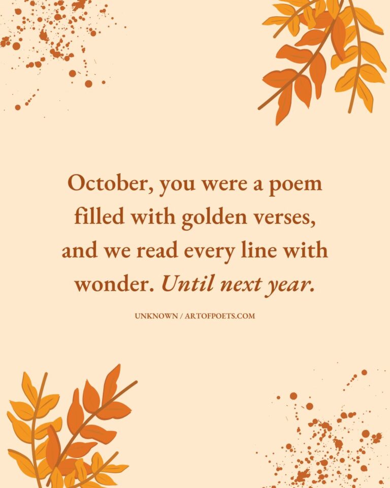 47 Hello & Inspirational October Quotes 2025 (Positive October Quotes)