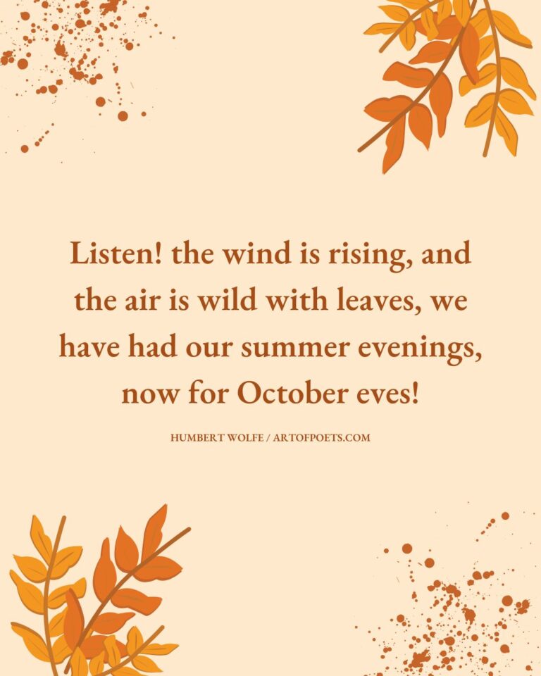 47 Hello & Inspirational October Quotes 2025 (Positive October Quotes)
