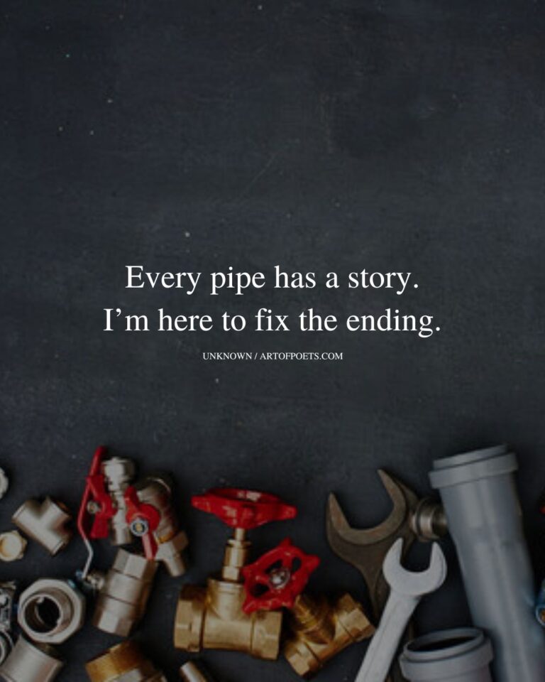 32 Plumbing Quotes: Short, Funny, Motivational & Professional Quotes to ...