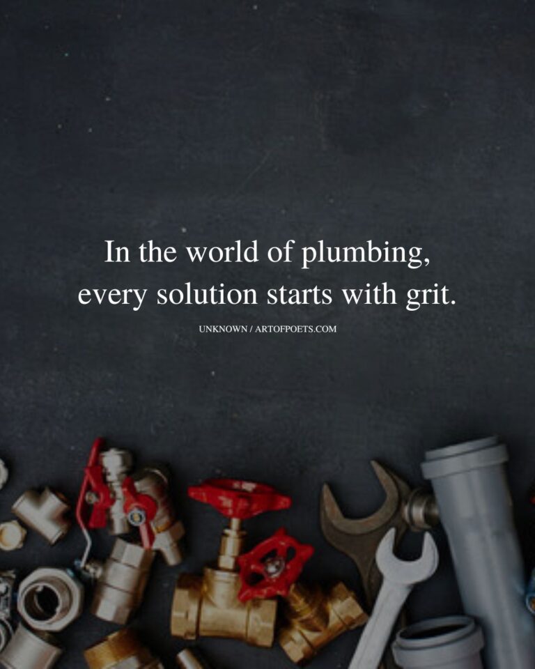 32 Plumbing Quotes: Short, Funny, Motivational & Professional Quotes to ...